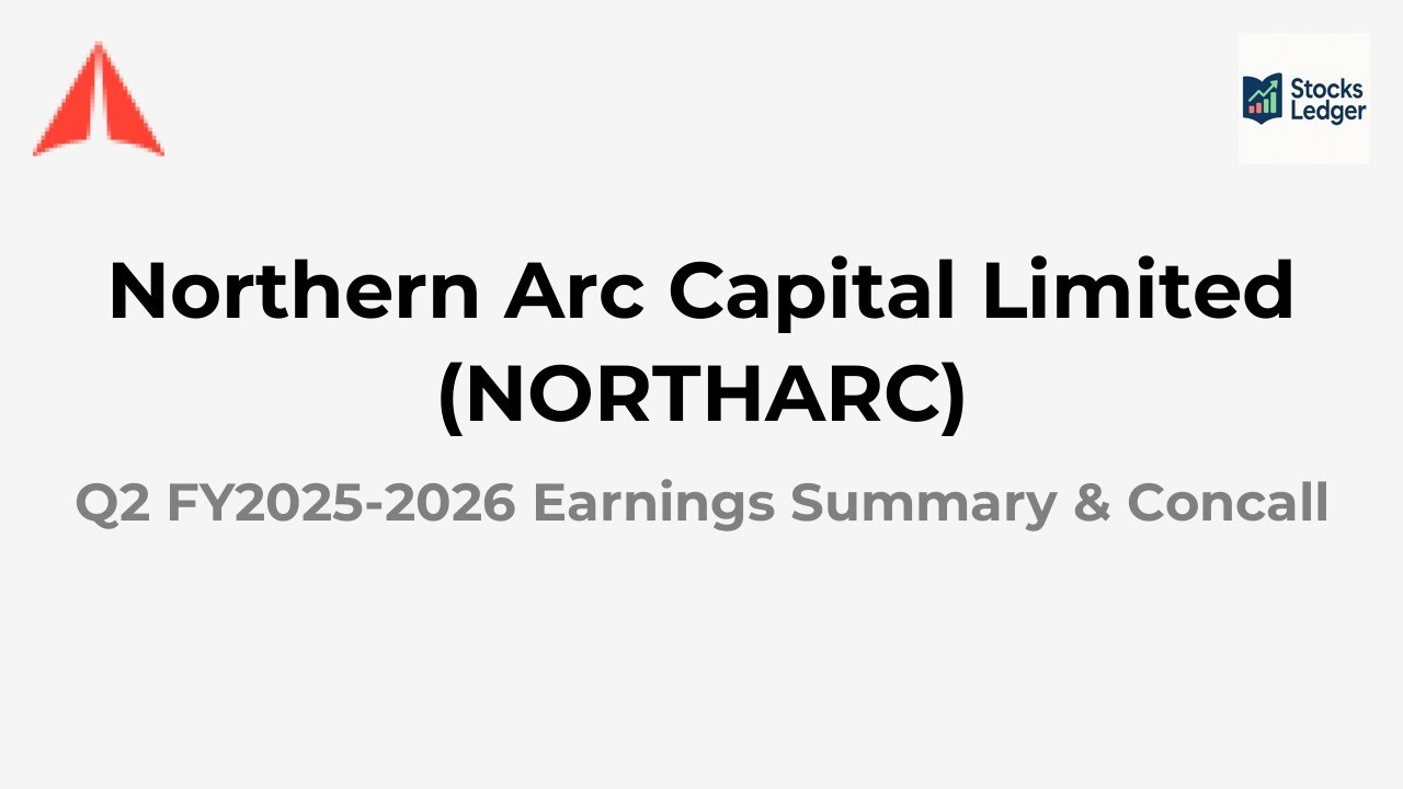 Northern Arc Capital Limited (NORTHARC) Earnings Conference call for Q2 ...