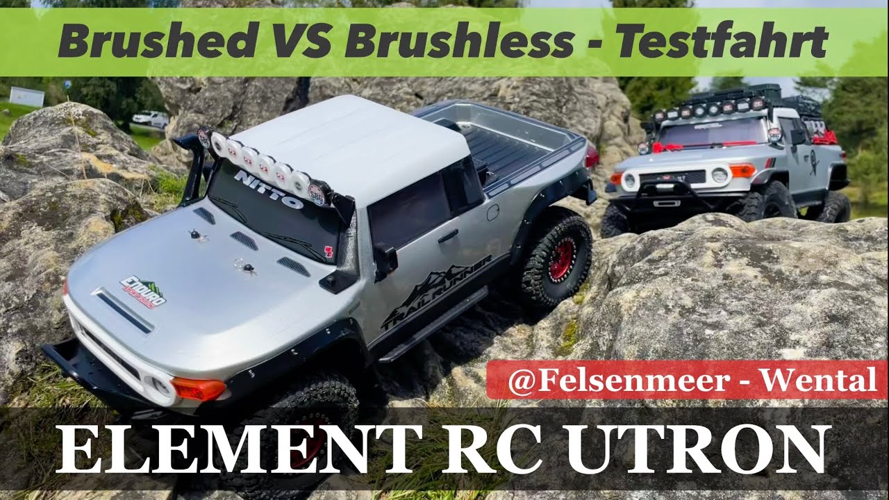 ELEMENT RC UTRON / BRUSHED VS BRUSHLESS - Testfahrt im Felsenmeer ...