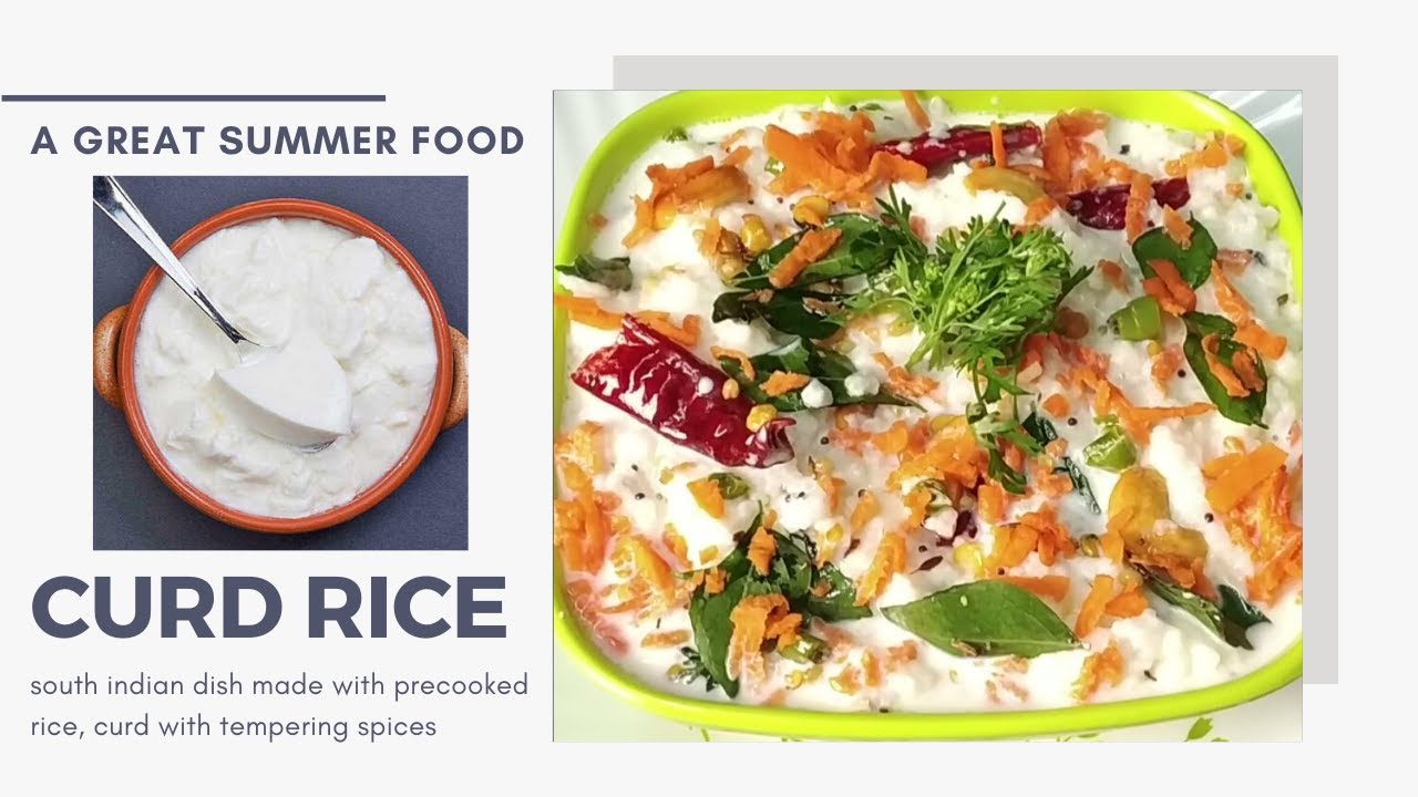 Curd Rice Recipe | How To Make Curd Rice | Restaurant Style Curd Rice ...