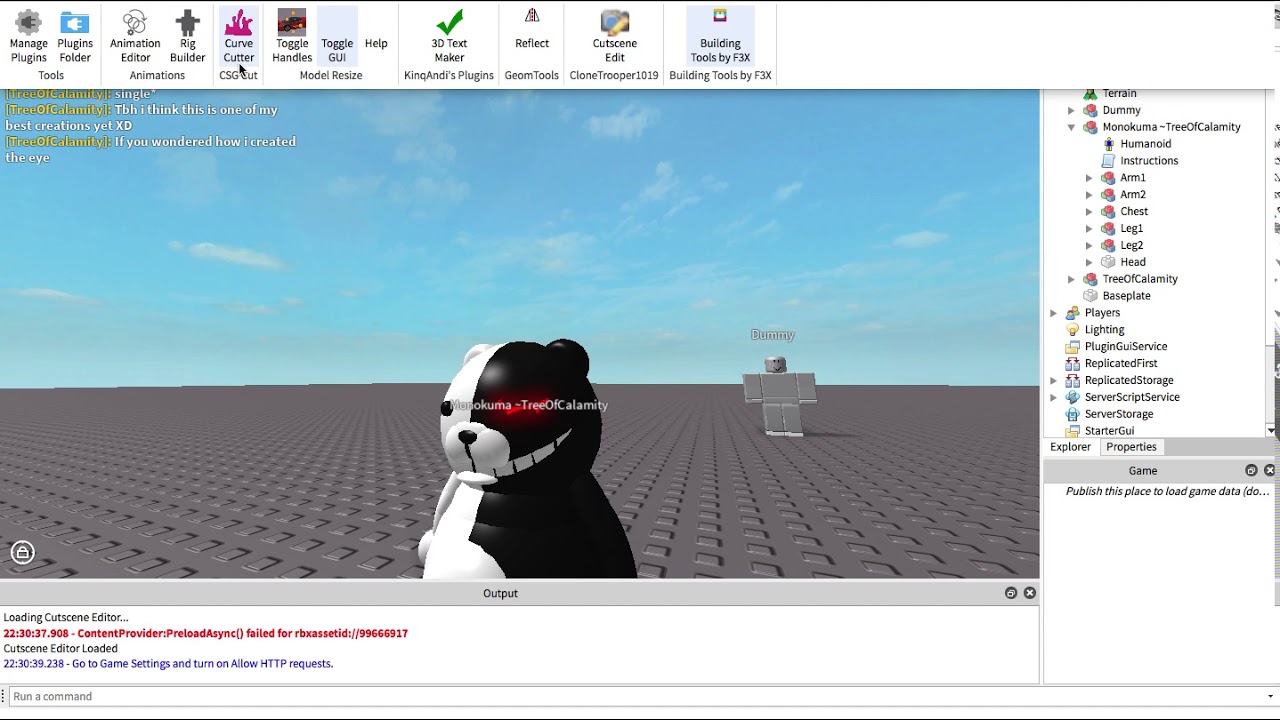 Roblox Model Review - MONOKUMA - YouTube