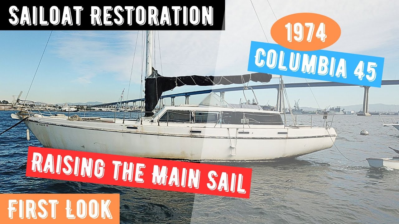 Raising My Main Sail for the First Time (Episode 41) - YouTube