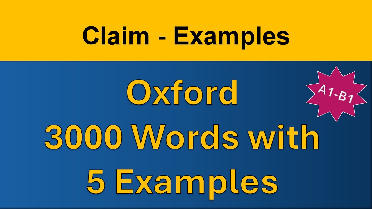 Claim - Examples - YouTube