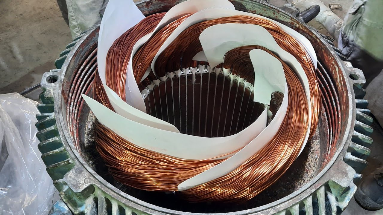 Excellent Way of Motor Rewinding, Step by step. - YouTube