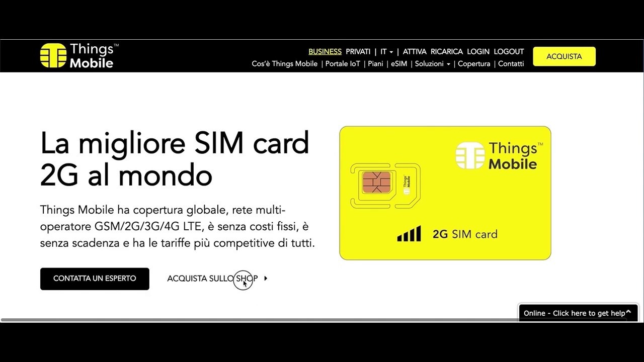 Things Mobile: Dove acquistare una SIM card 2G - YouTube