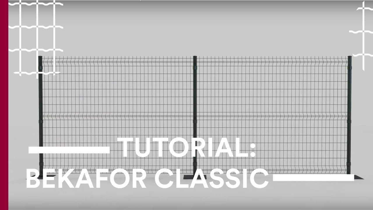Betafence | How to install the Bekafor Classic panels? - YouTube