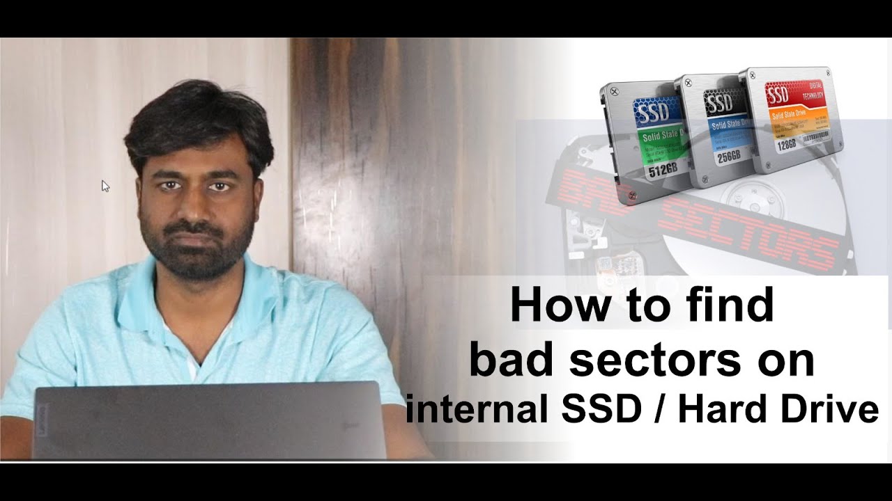 How to find bad sectors on internal SSD / Hard Drive | Viveck Techy ...