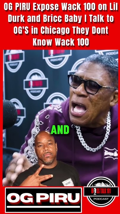 OG PIRU Expose Wack 100 on Lil Durk and Bricc Baby! #shorts #wack100 #lildurk #briccbaby# ...