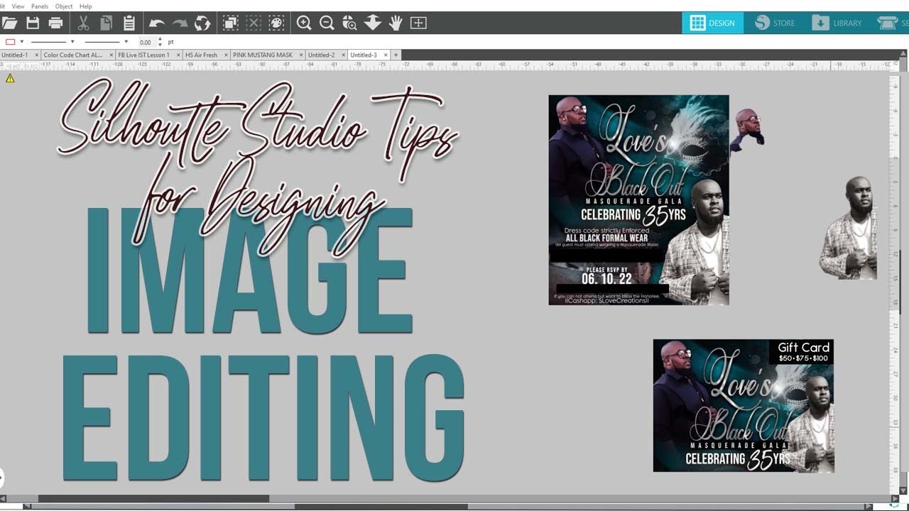 Image Editing in Silhouette Studio - YouTube