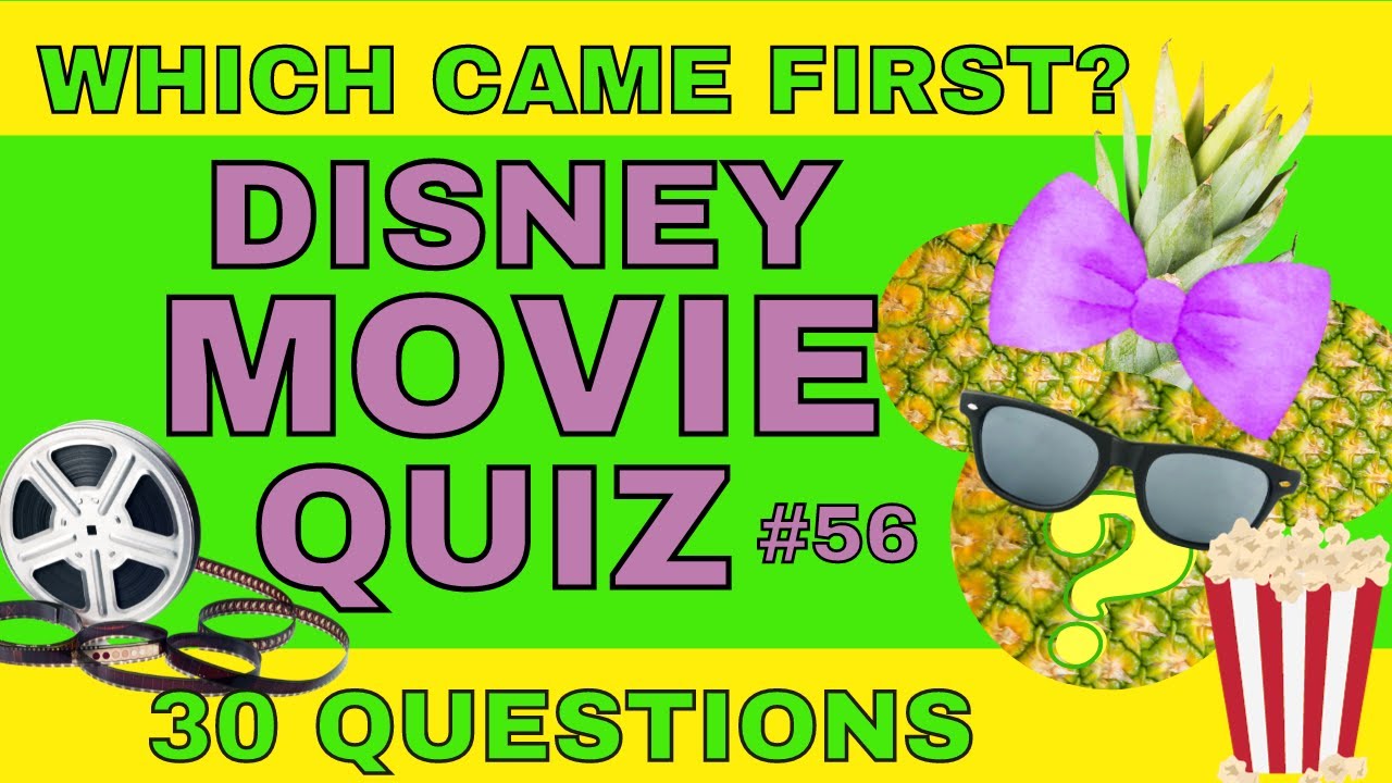 Disney Movie Quiz #56: Trivia Fun: Multiple Choice: Pub Quiz Challenge ...