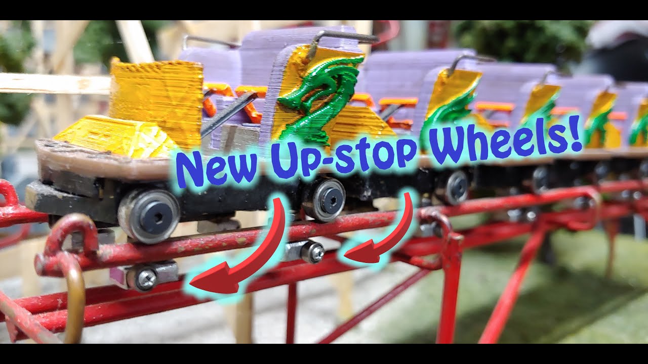 New Up-stop Wheels for the Model Coaster Trains! - YouTube