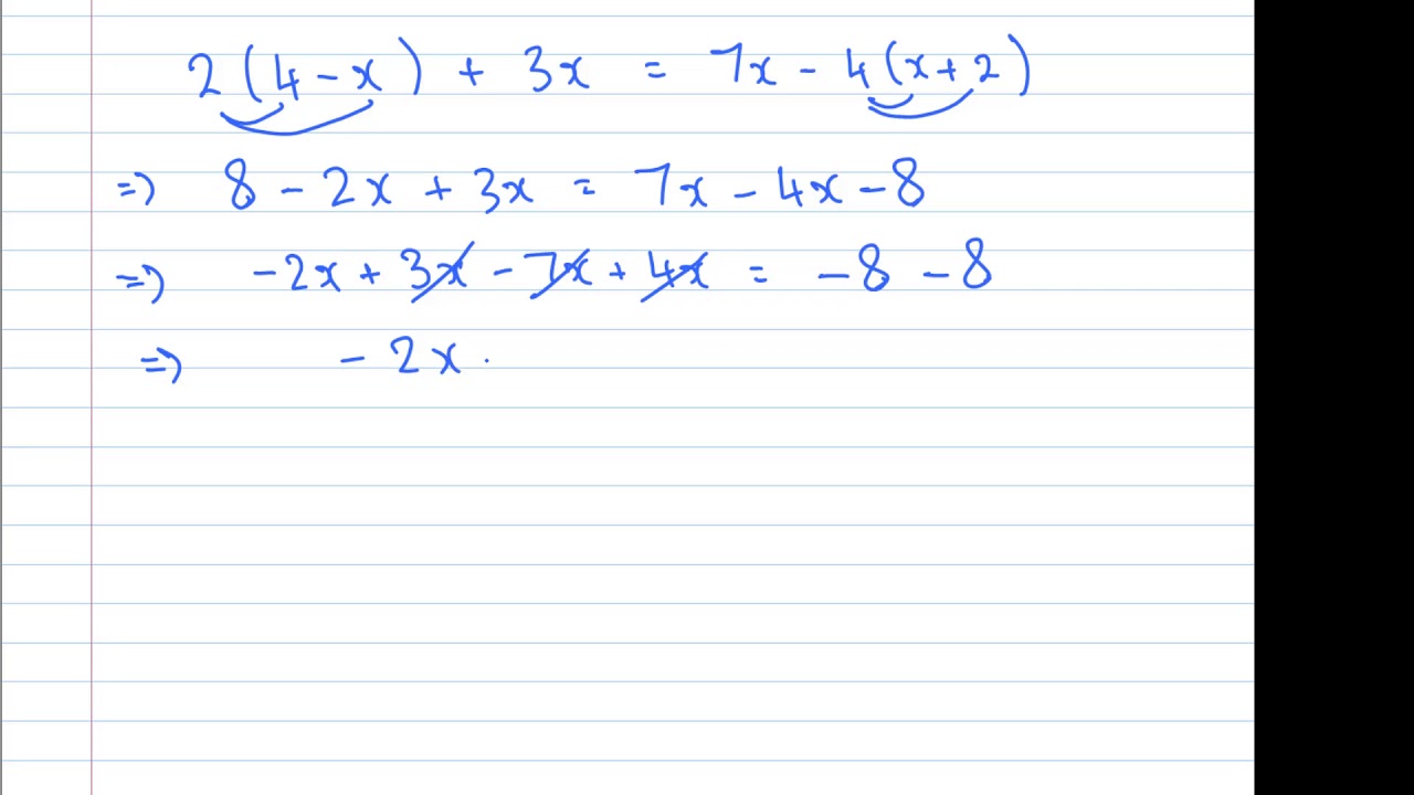 Solving Linear Equations - YouTube