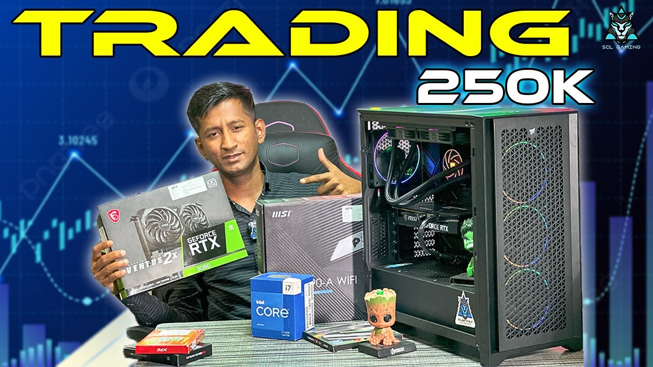 250K PC BUILD FOR TRADING 🔥TRIPLE MONITOR SETUP | INTEL I7-13700 ...