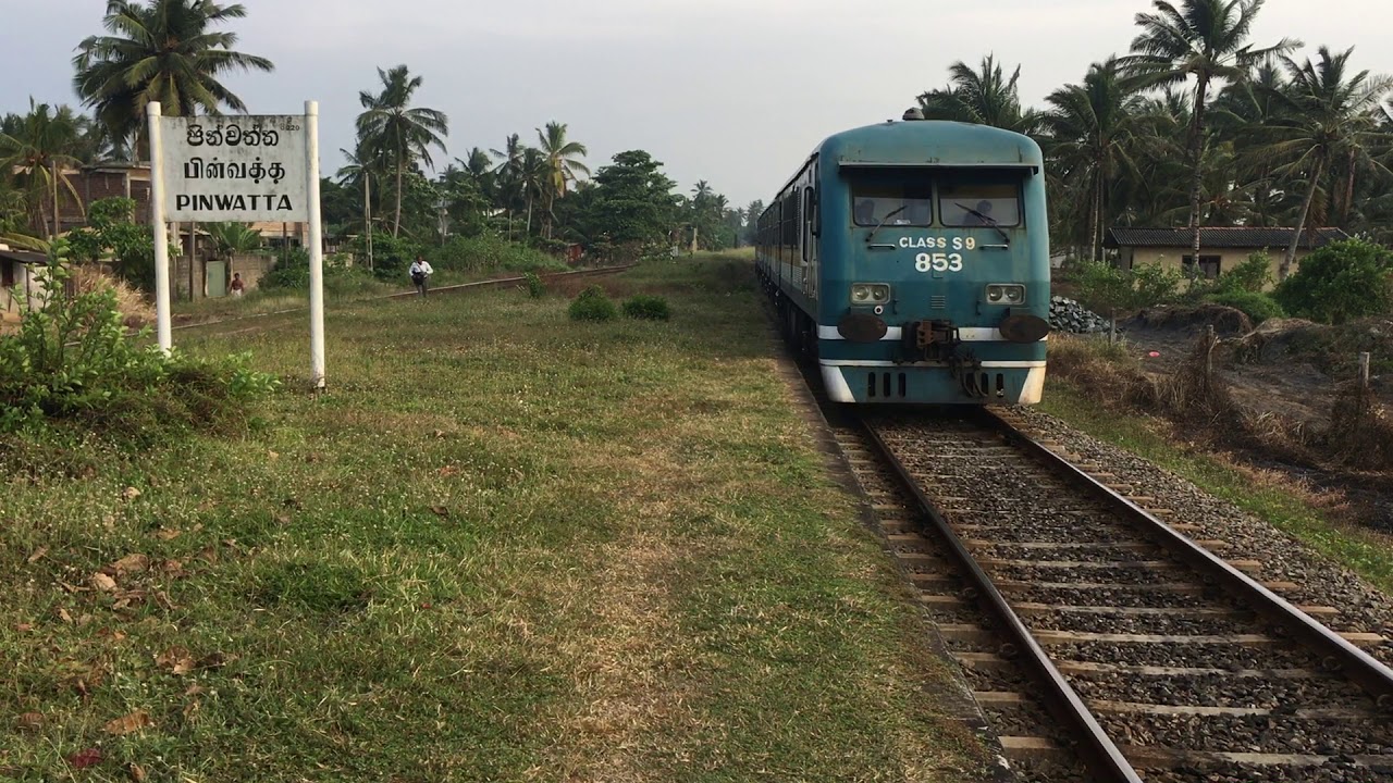 Train Arriving at Pinwatta Railway Station - YouTube