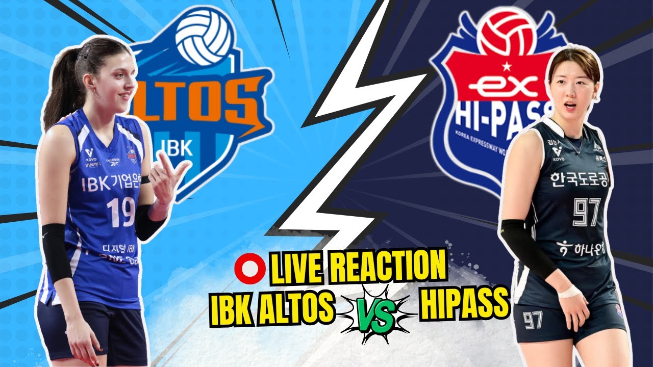 🔴LIVE REACTION "IBK ALTOS vs HIPASS" Korean Volleyball V-league 2025/26 ...