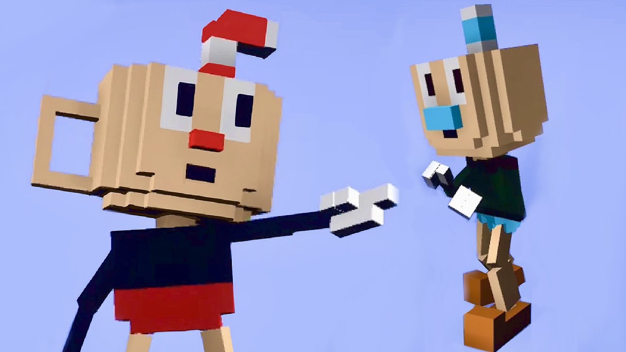 The Cuphead Show! 3D animation and VoxelArt Tutorial. CUPHEAD and ...