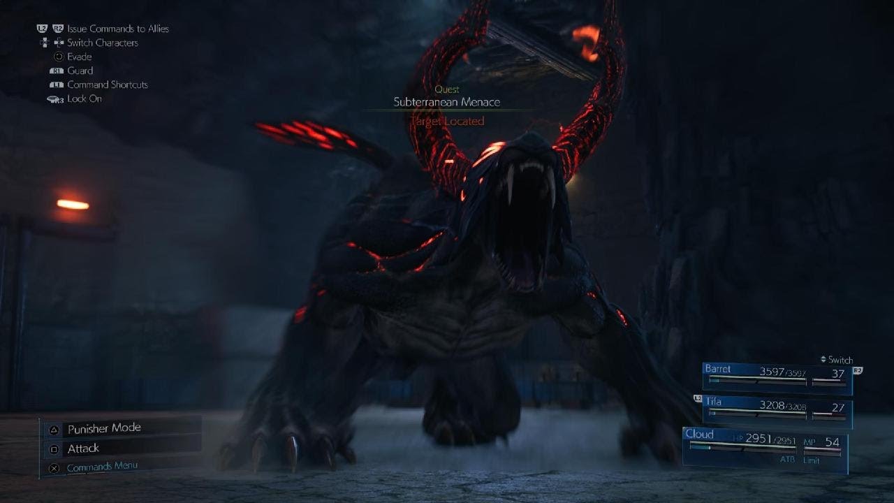 FINAL FANTASY VII REMAKE: Behemoth battle - YouTube