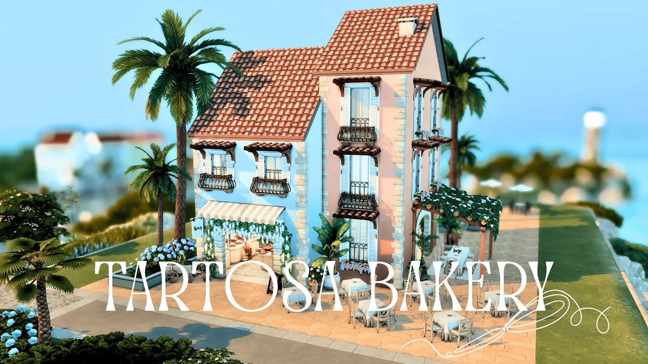 Tartosa Bakery 🍰 | Sims 4 Speed Build | CC speed build - YouTube