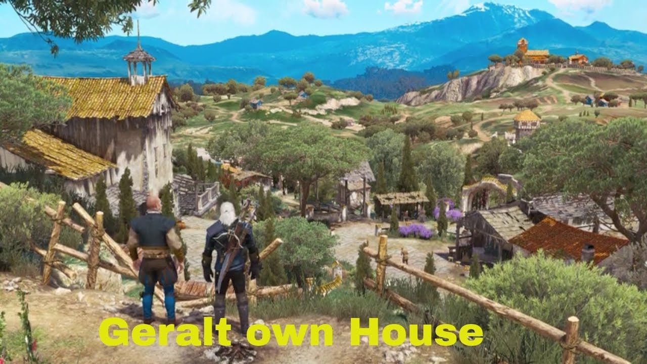 The Witcher 3 Corvo Bianco Geralt first real property - YouTube