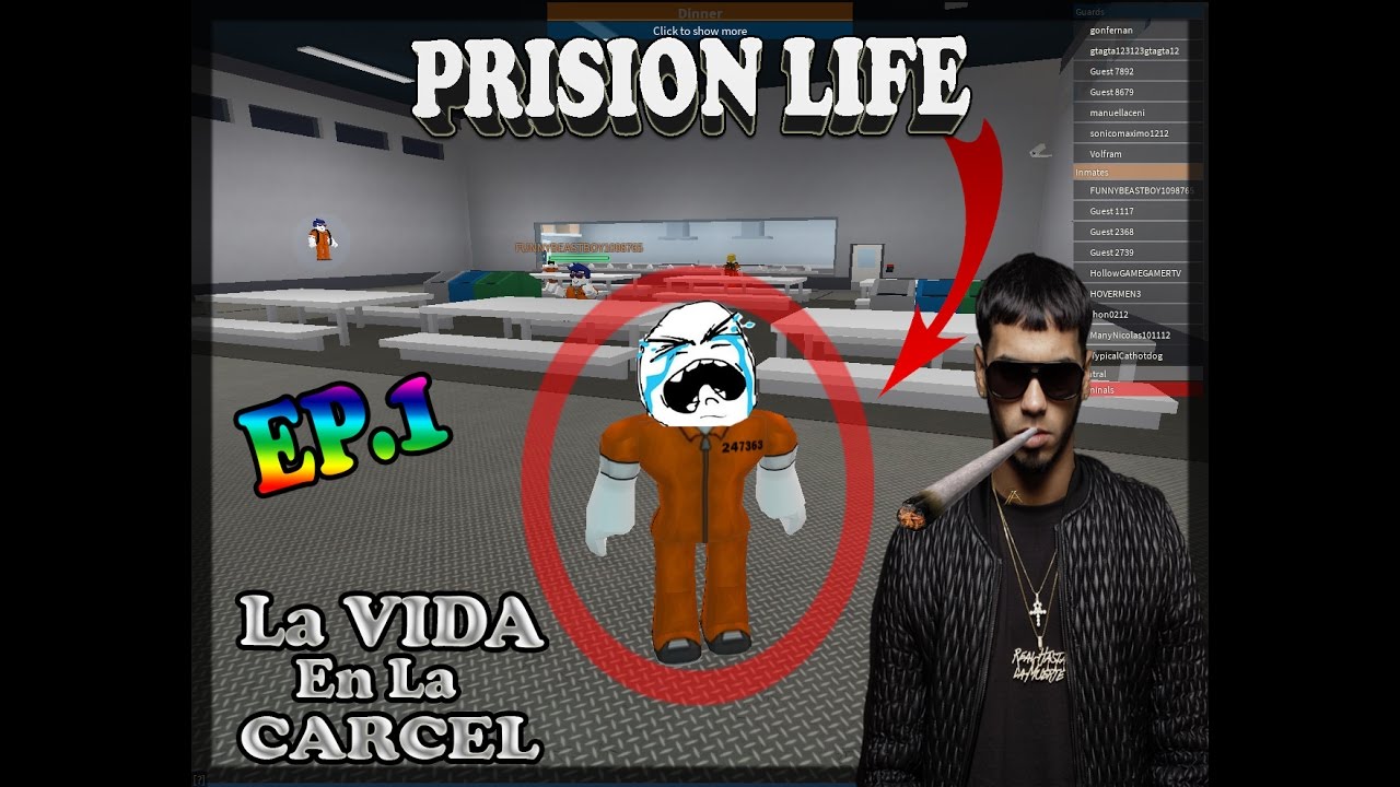 LA VIDA EN LA CÁRCEL , CON ANUEL AA (1) | ROBLOX - PRISIÓN LIFE 2.0 ...
