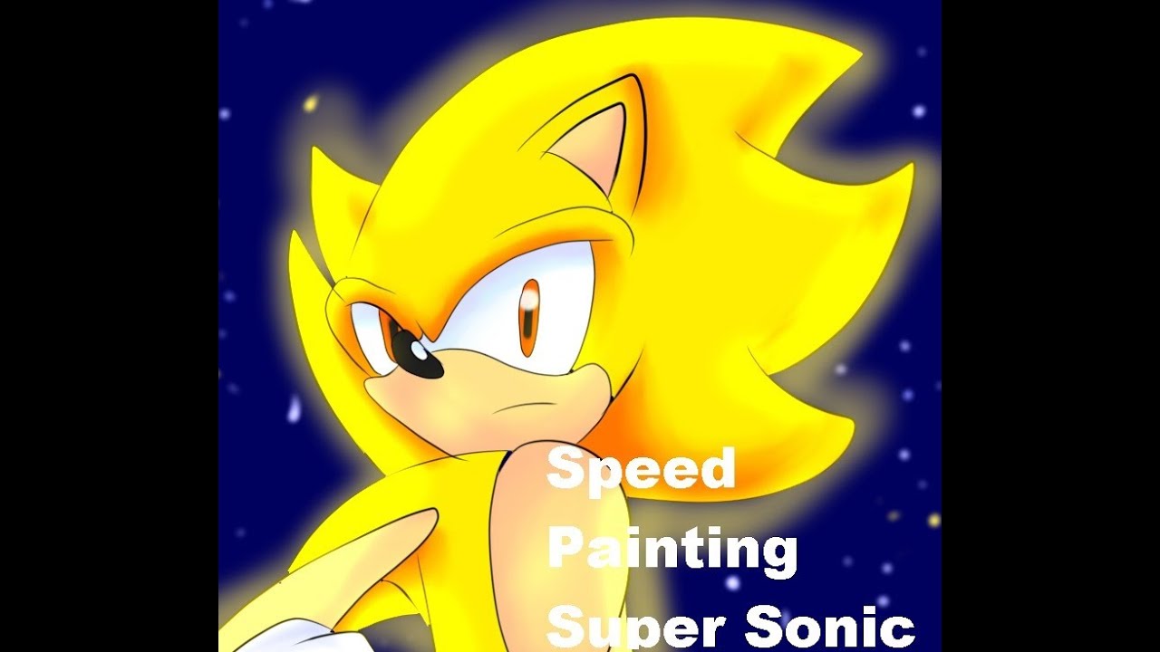 Speed painting Super Sonic The Hedgehog - YouTube