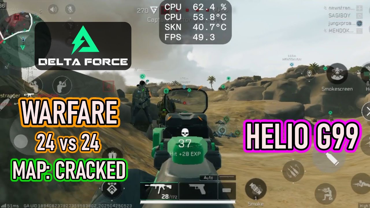 GARENA DELTA FORCE WARFARE (MAP: CRACKED) - HELIO G99 - YouTube
