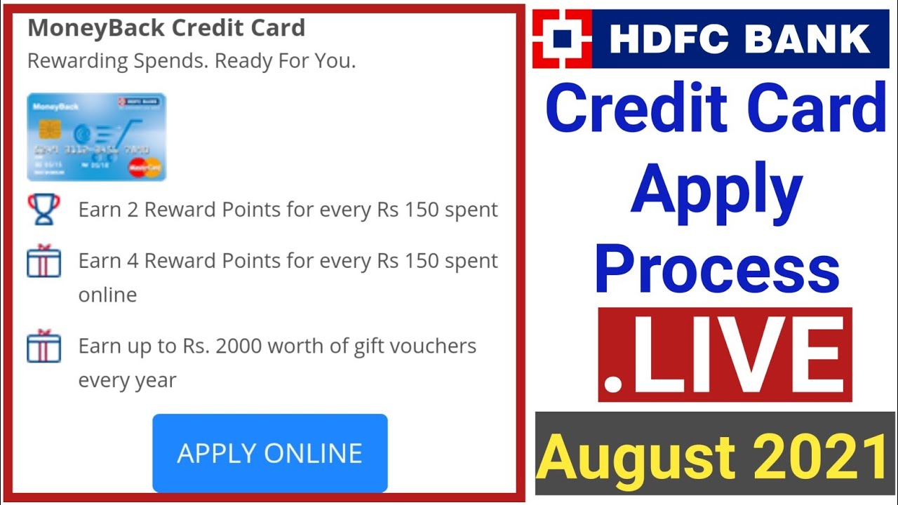 How To Apply HDFC Bank Credit Card Online | HDFC Bank Credit Card Apply ...