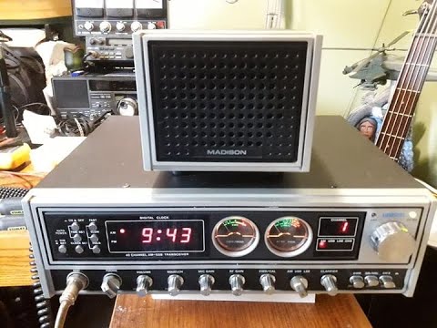 Uniden Madison CB Radio and Speaker - YouTube