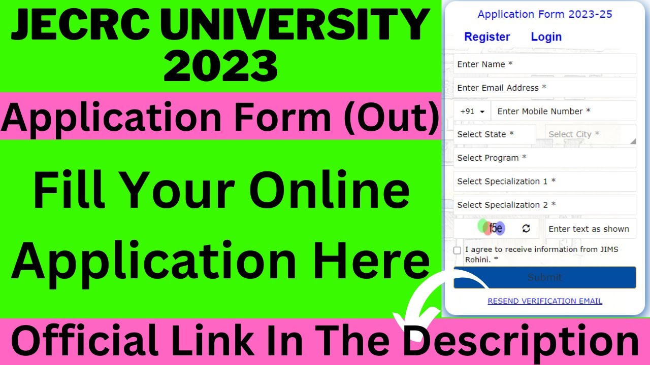 JECRC University 2023 Application Form (Released) - How To Fill JECRC ...