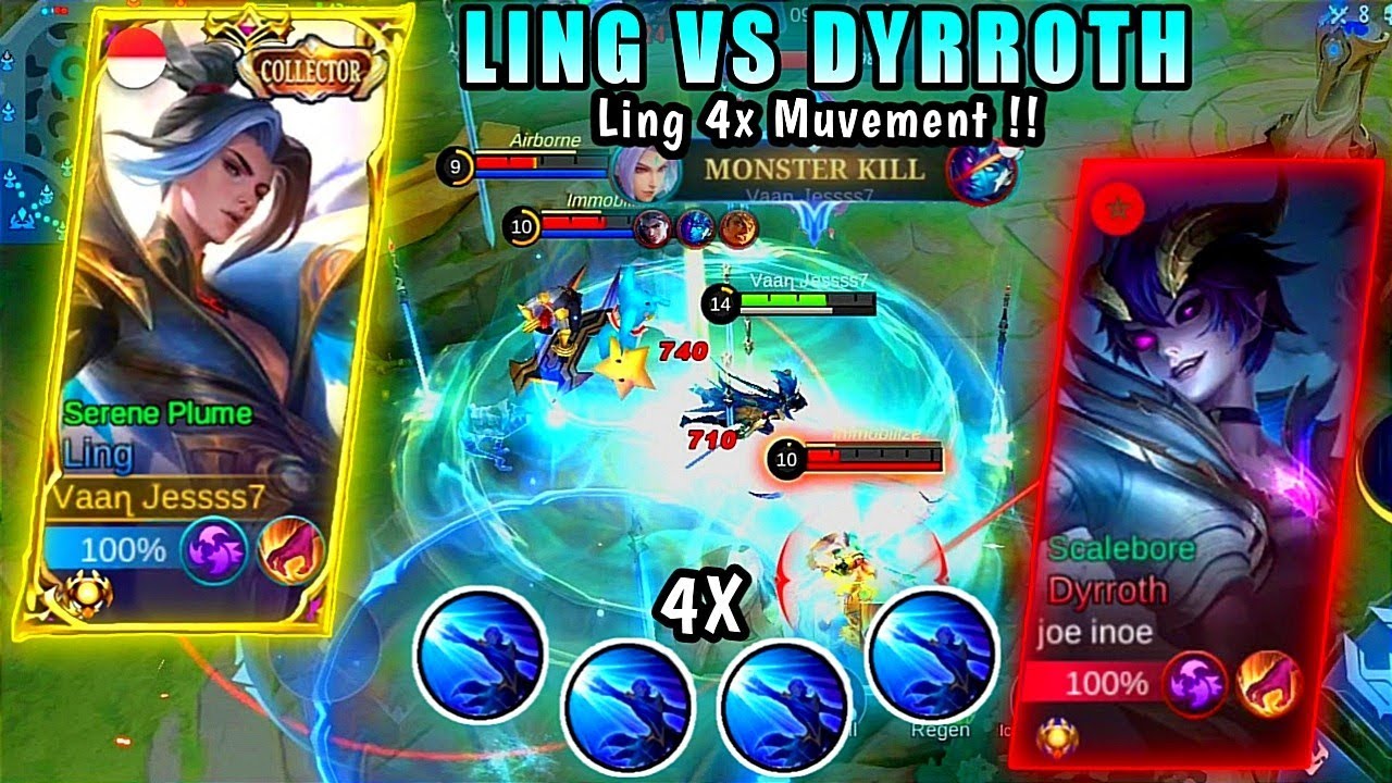 LING VS DYRROTH || Who Will Win ??!! LING TOP GLOBAL GAMEPLAY || LING ...