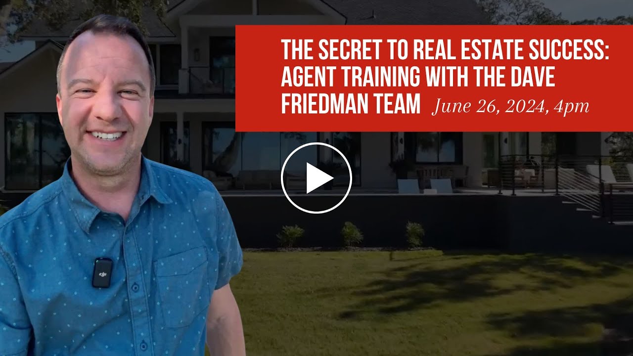 The Secret To Real Estate Success: Agent Training with the Dave ...