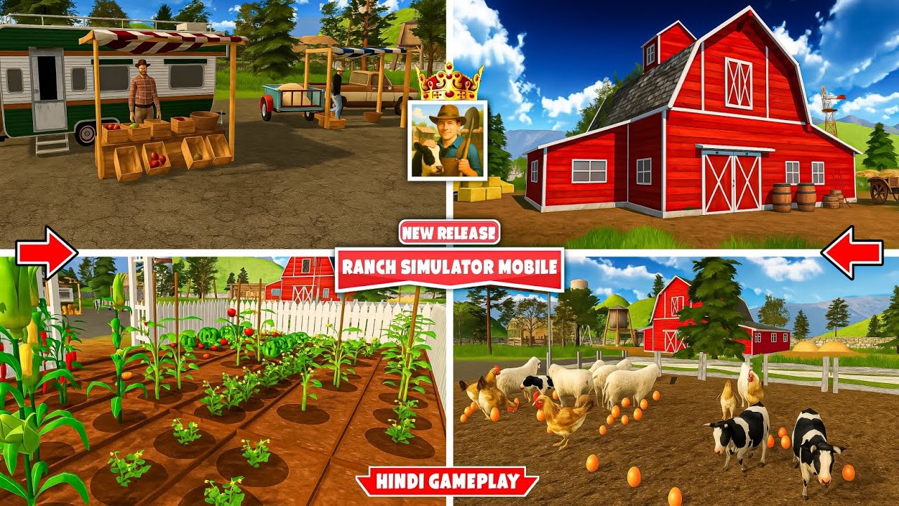 NEW RANCH SIMULATOR MOBILE!! | MY RANCH SIMULATOR 3D ANDROID GAMEPLAY ...