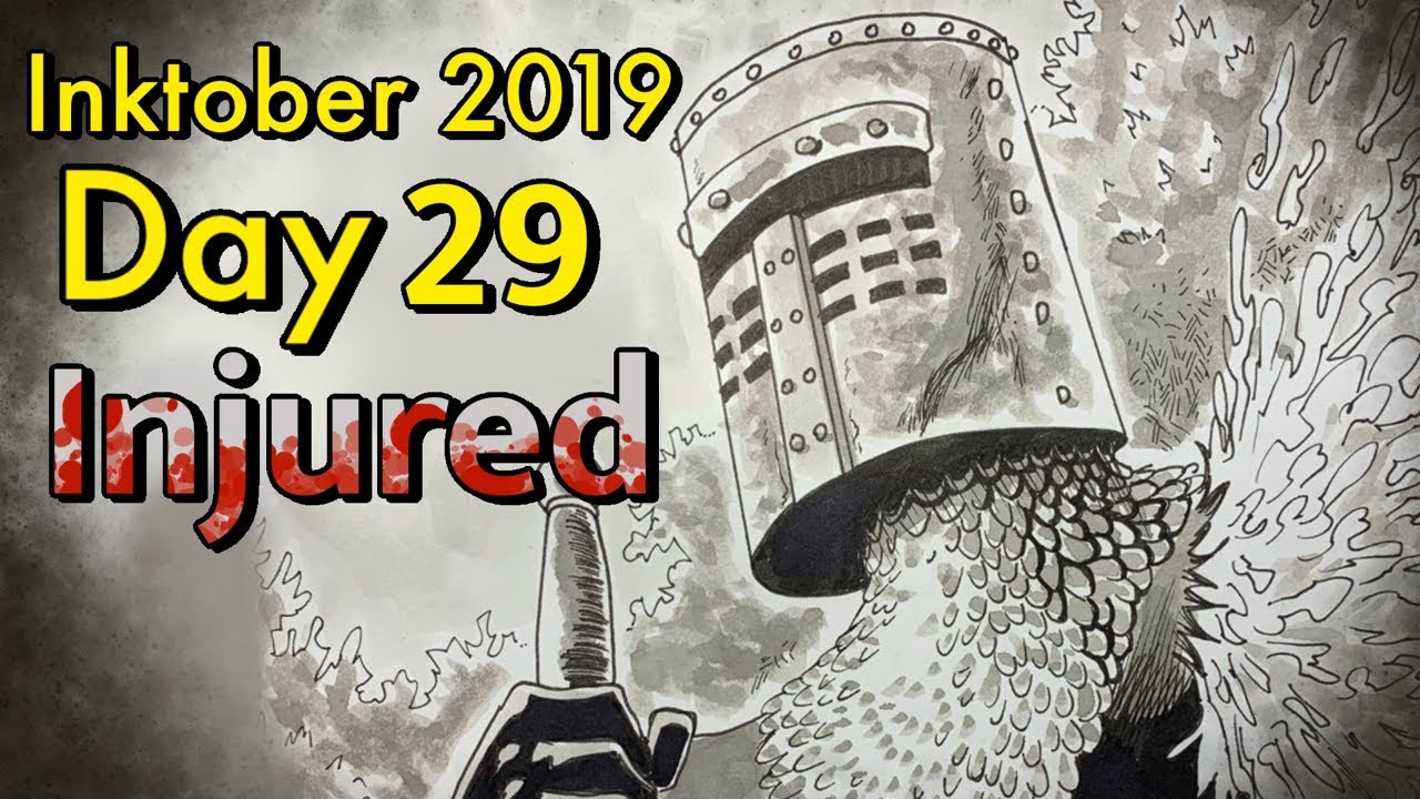 inktober 2019 day 29 Injured - YouTube
