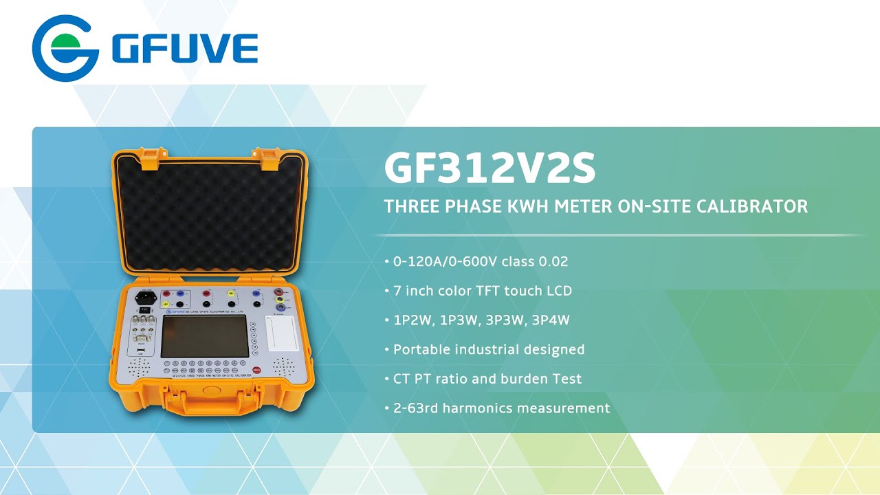 GF312V2S 120a600v Portable three phase reference meter with printer ...