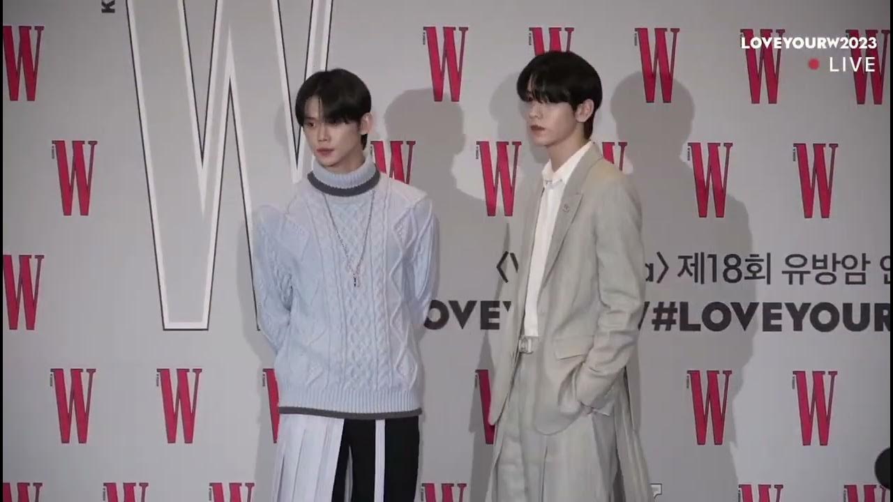 YEONJUN AND SOOBIN at W KOREA- full red carpet - YouTube