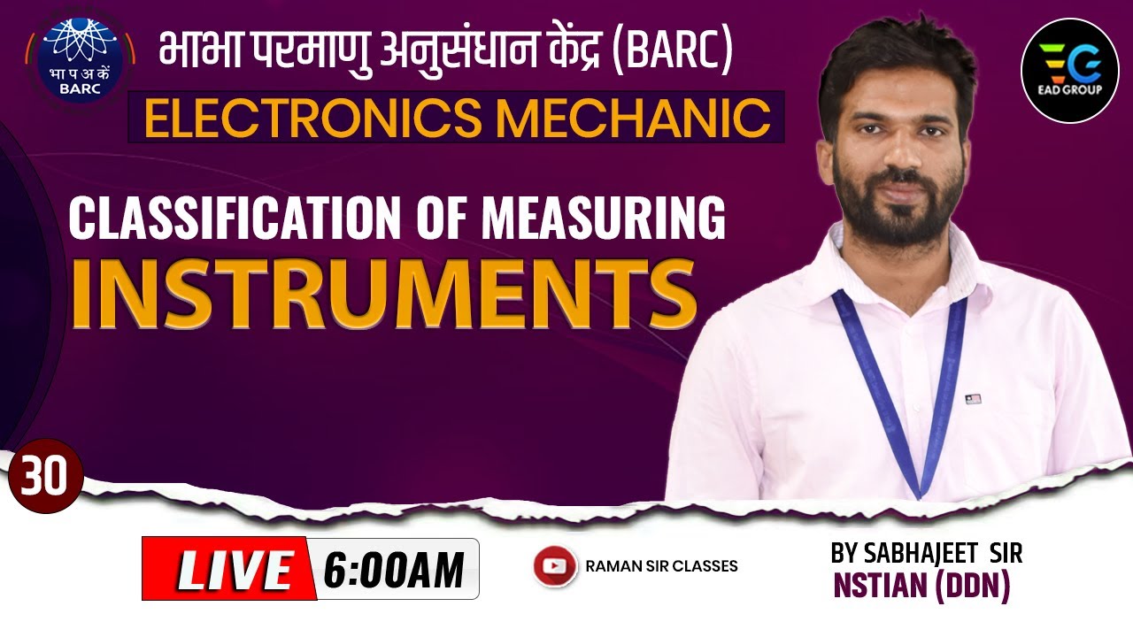 30 | BARC 2023 | Classification of Measuring Instruments | Electronic ...
