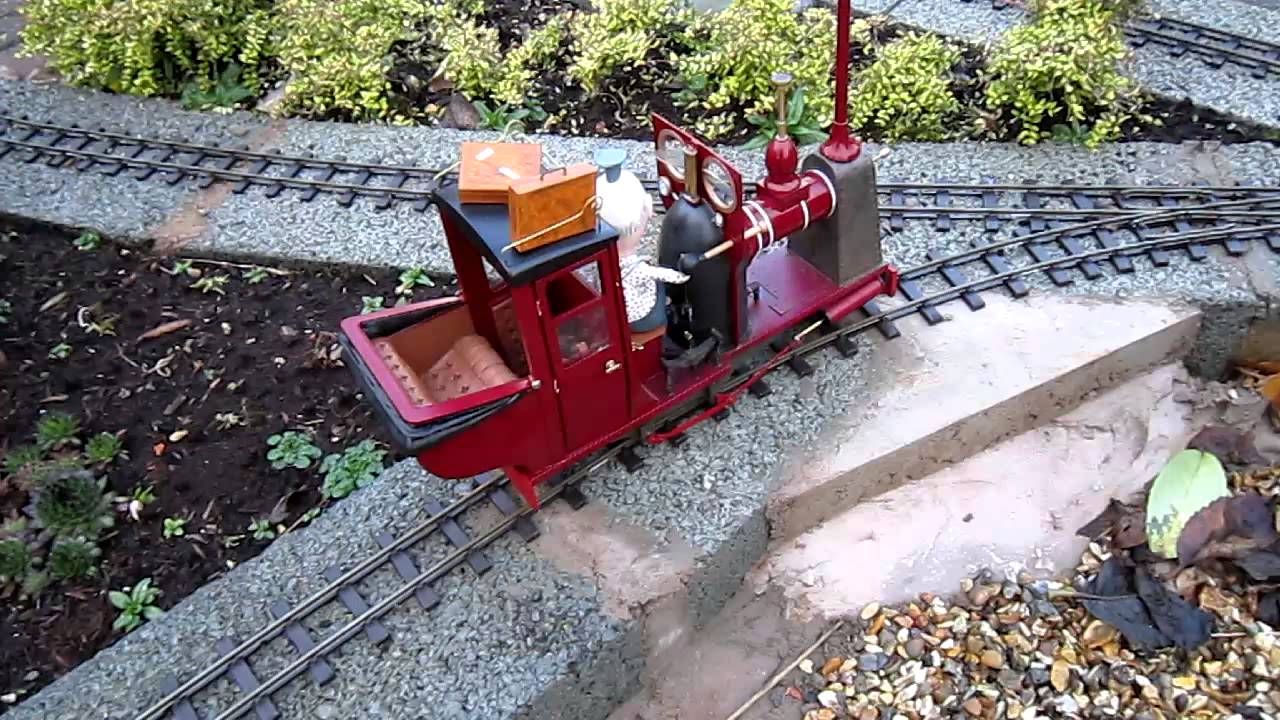 Peter Butler's model of Rowland Emett's Rail Taxi - YouTube