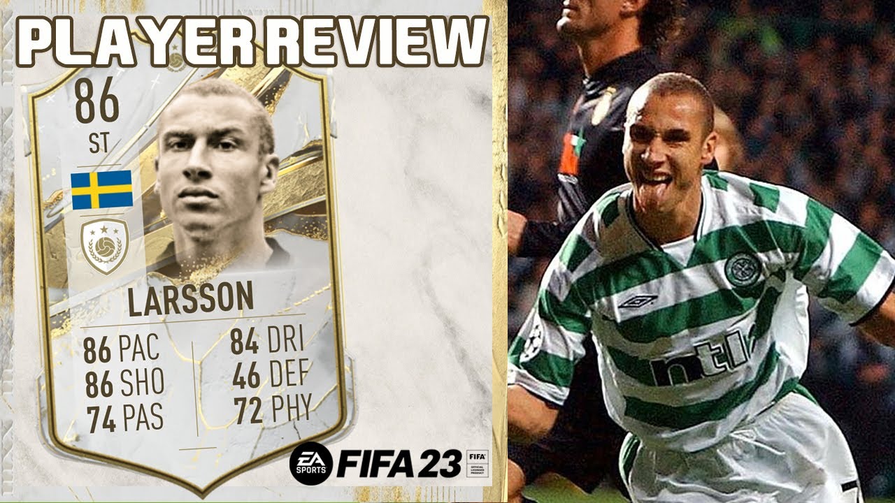 QUALITY STRIKER! 🎯 86 BASE ICON HENRIK LARSSON PLAYER REVIEW! FIFA 23 ...
