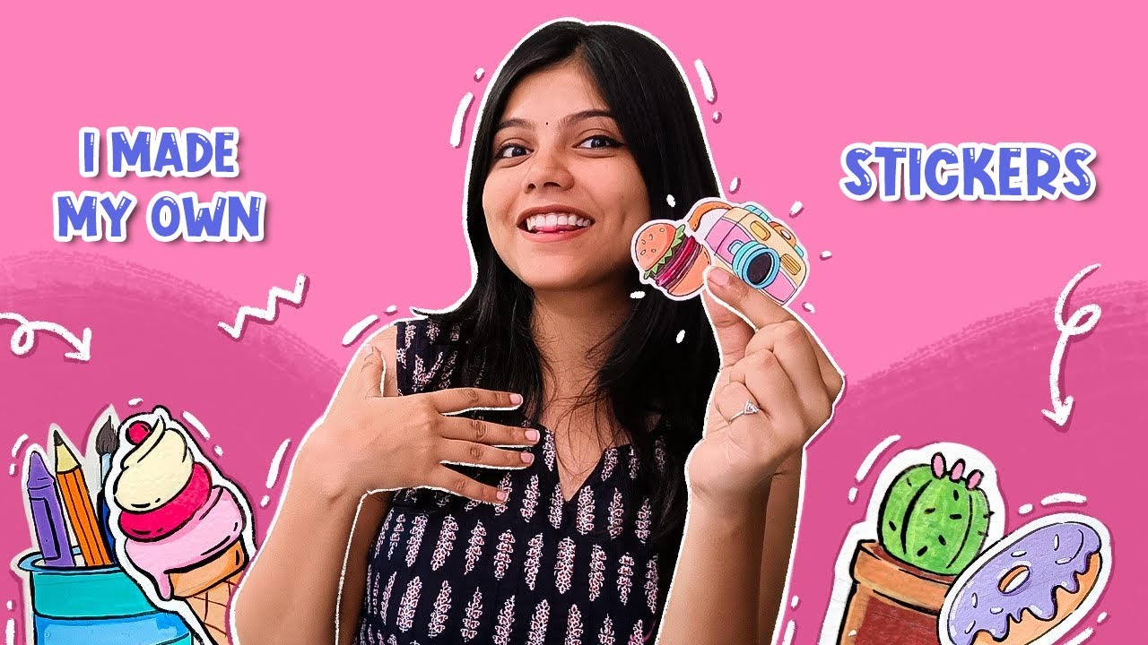 I Made my Own Stickers 😱 | DIY Stickers #art #diystickers - YouTube