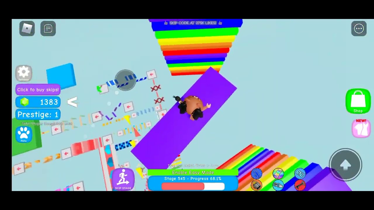 MEGA EASY OBBY || 800 STAGES || ROBLOX - YouTube