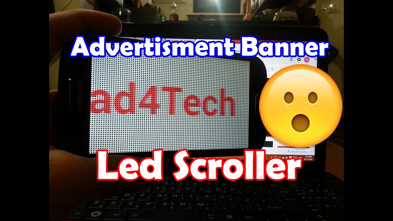 How To Use your Phone as LED Scroller|Electronic Bulletin Board - YouTube