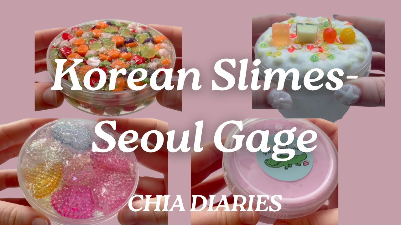 Korean Slime Review Seoul Gage Order Look Through P1 ݁₊ ⊹ ݁˖ ݁ Asmr Youtube
