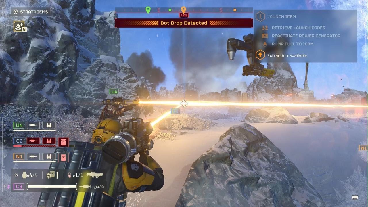 HELLDIVERS 2. Space divers demolish Automatons. - YouTube