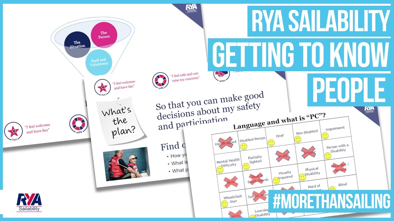 GETTING TO KNOW PEOPLE - RYA Sailability - YouTube