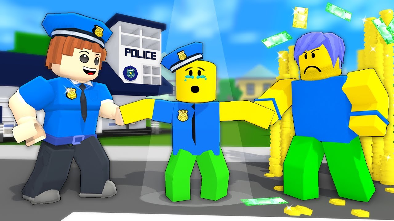 ROBLOX Brookhaven 🏡RP: Rich Noob Become Police | Roblox Animation - YouTube