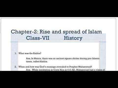 Rise and spread of Islam. Chapter 2. Question and answers. - YouTube