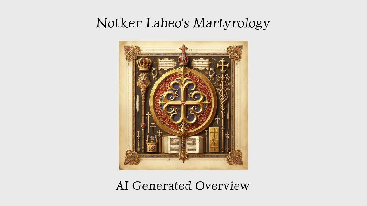 Overview: Martyriologium | Notker Labeo's Liturgical Calendar (AI ...