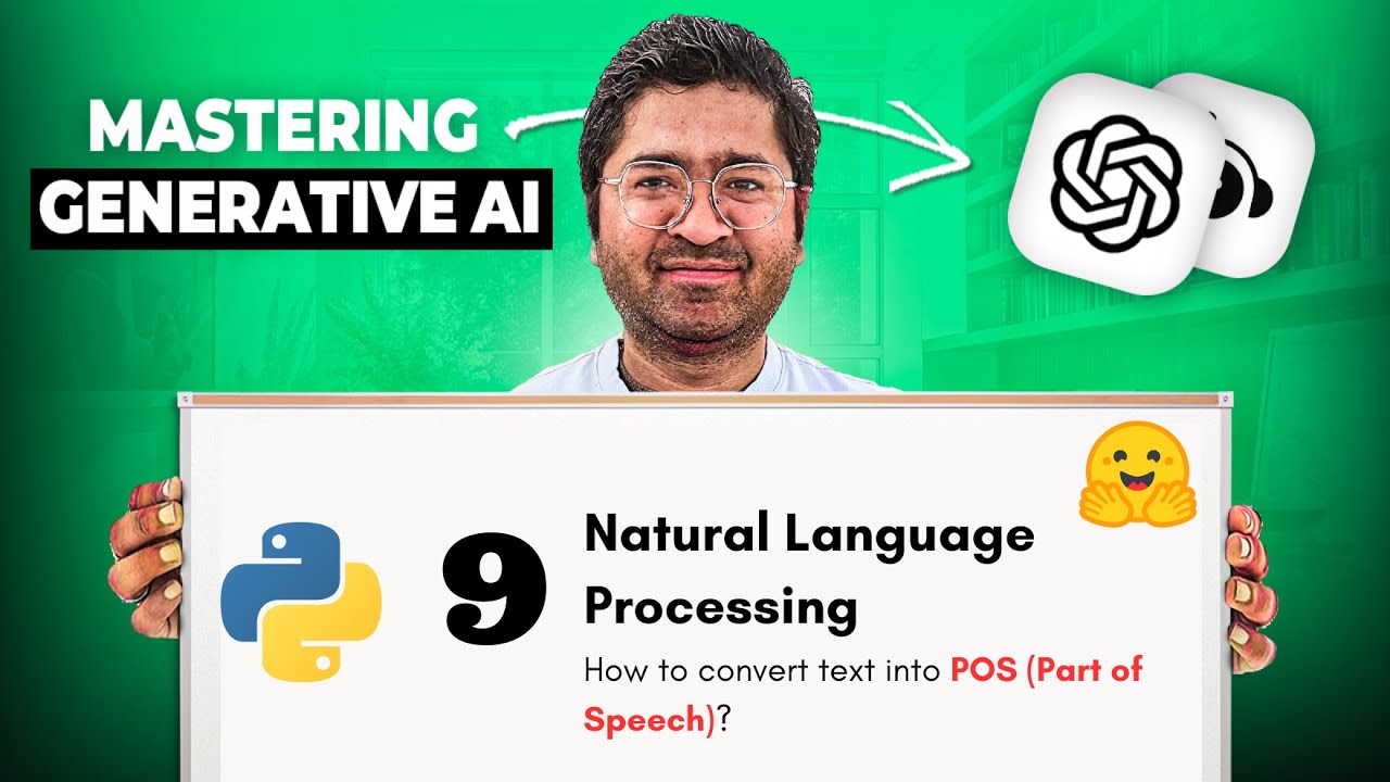 9 NLP: How to convert Text into POS (Part of Speech)? - YouTube