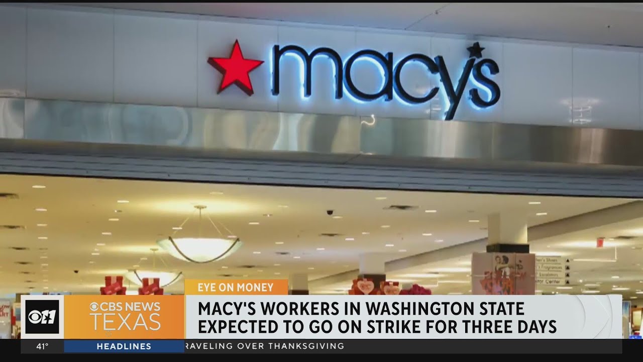 Macy's workers in Washington state going on strike - YouTube