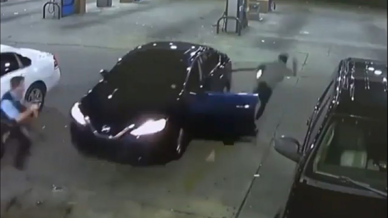 Man run from cops cop gets ran over by car !!! - YouTube