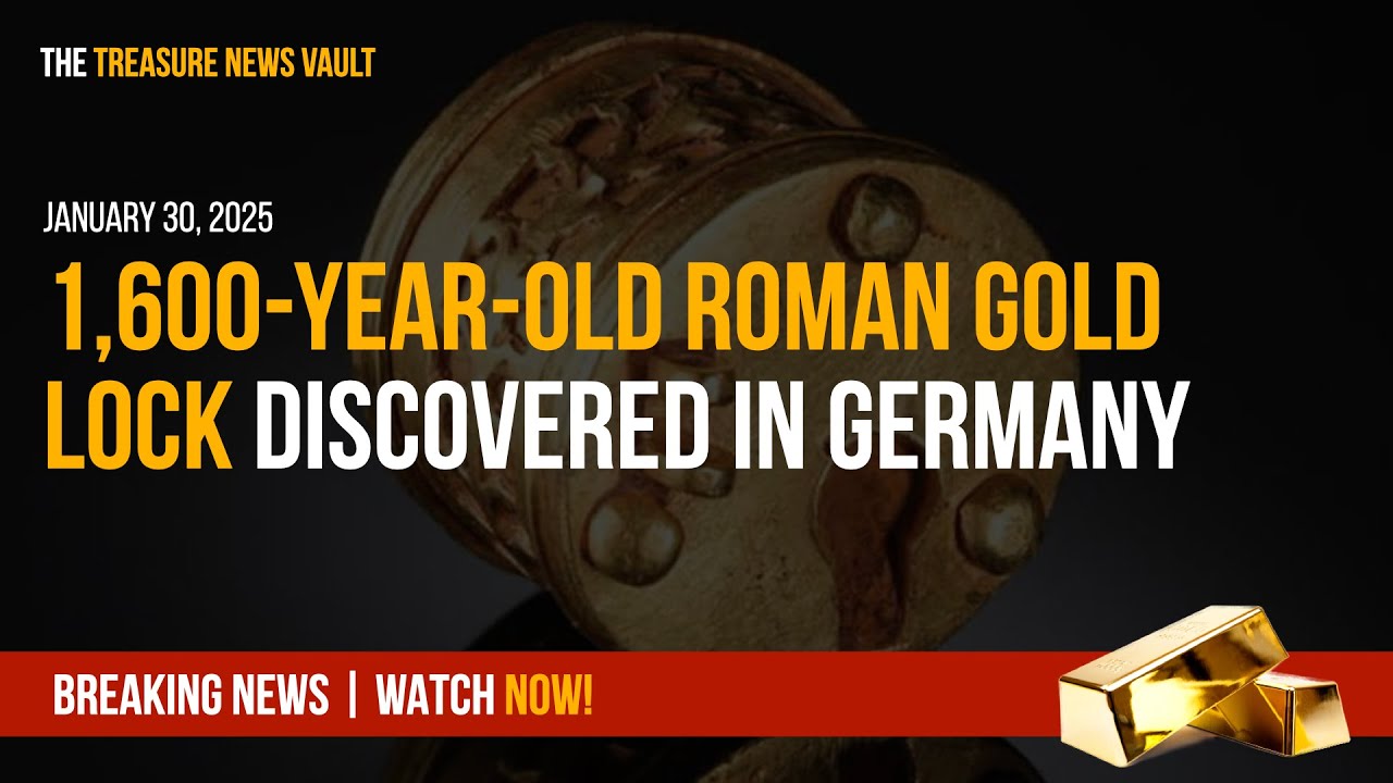 1,600 Year-Old Roman Gold Lock Discovered in Germany - YouTube